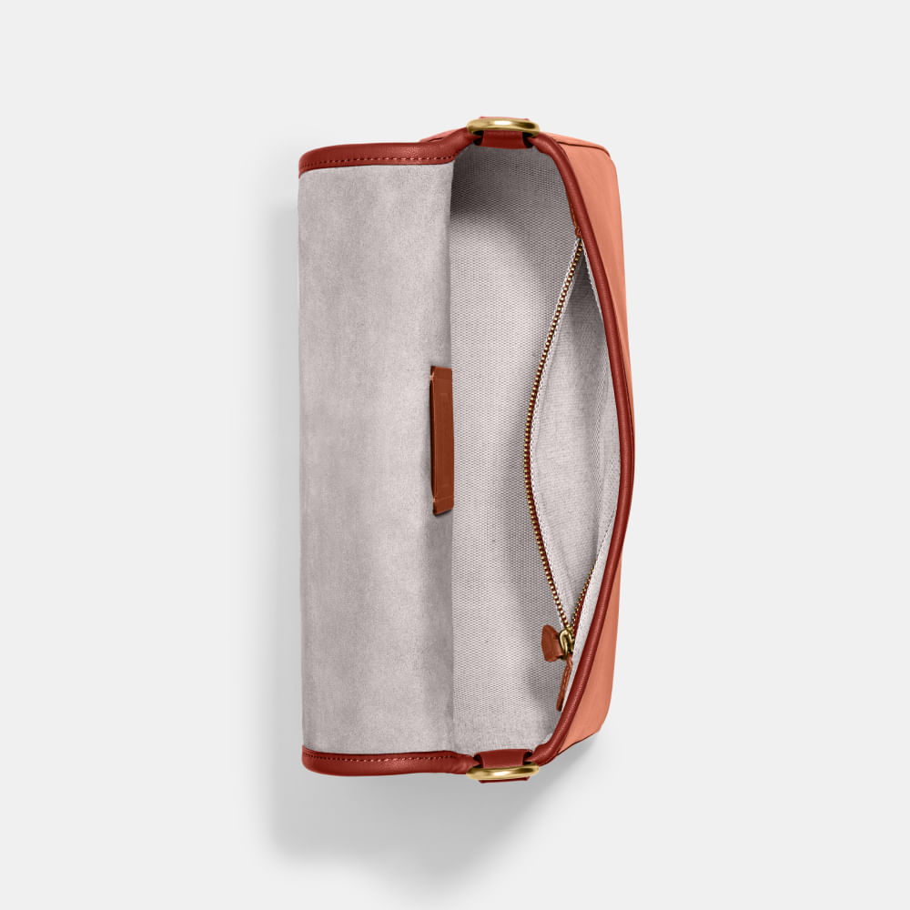Bolsa Soft Tabby Colorblock Coach Coral - coach