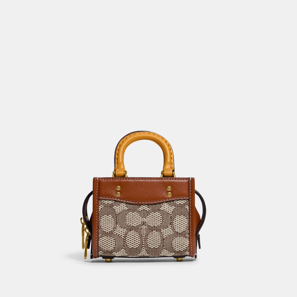 Bolsa Mini Rogue 12 Jacquard Signature Coach - coach