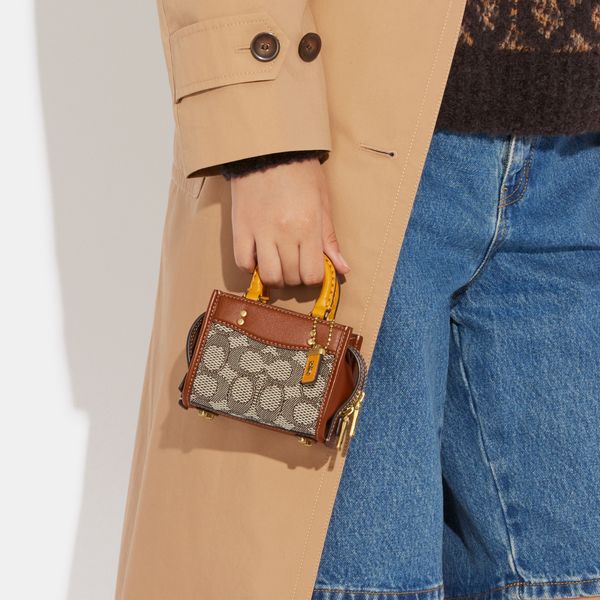 Bolsa Mini Rogue 12 Jacquard Signature Coach - coach