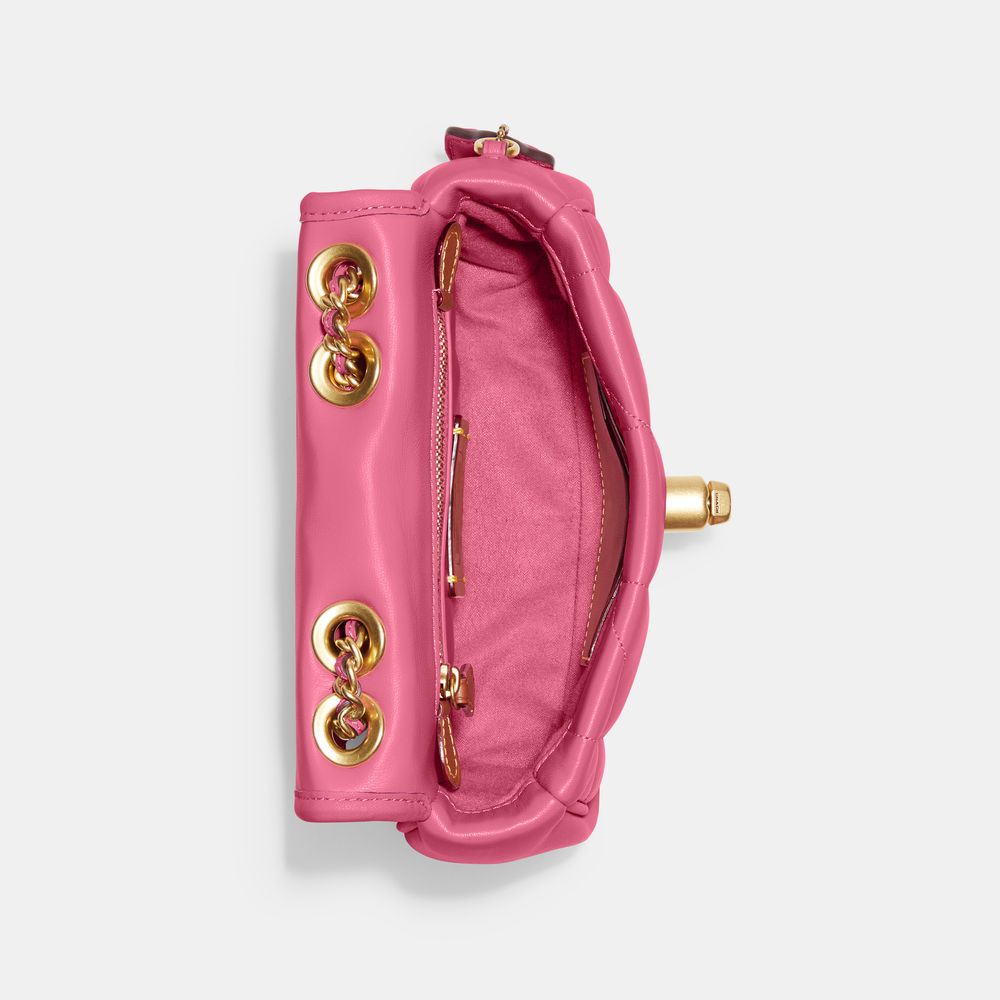 Bolsa Pillow Madison Shoulder Bag 18 Quilting Coach Rosa - coach