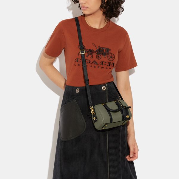 Bolsa Ruby Satchel 18 Colorblock Coach - coach