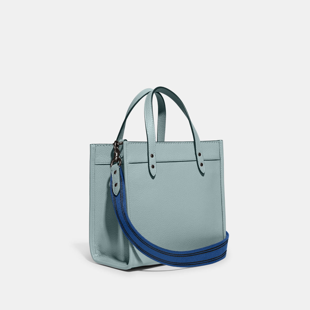 Bolsa Field Tote 22 Coach Azul - coach