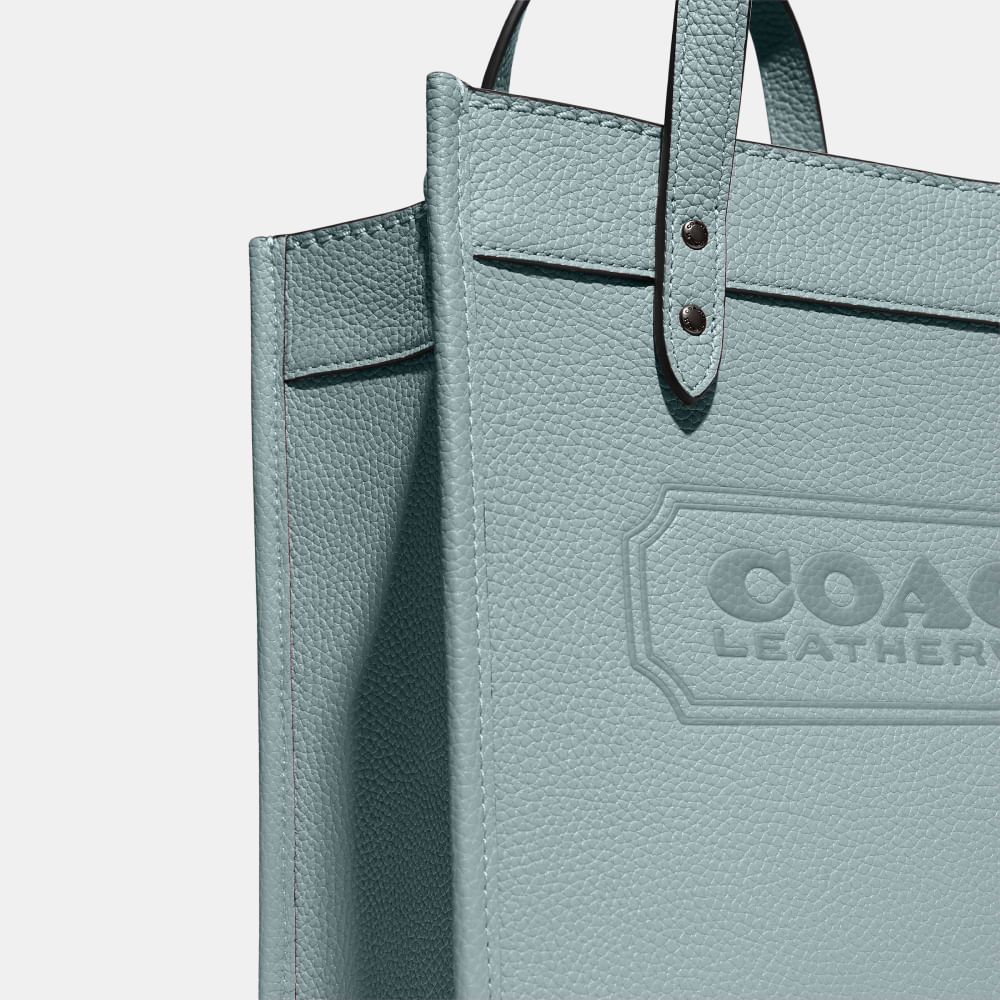 Bolsa Field Tote 22 Coach Azul - coach