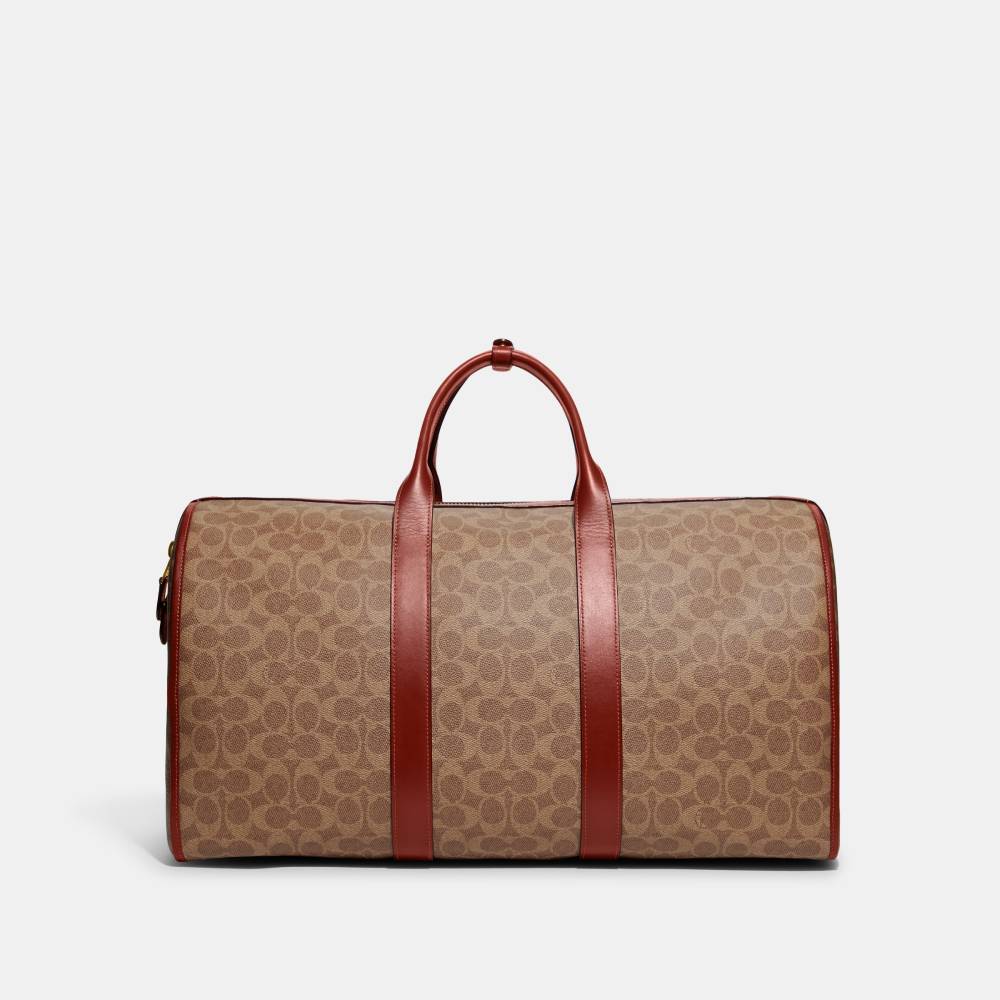 Mala Gotham Duffle Signature Coach Marrom - coach