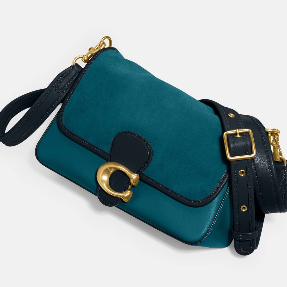 Bolsa Soft Tabby Colorblock Coach Azul - coach