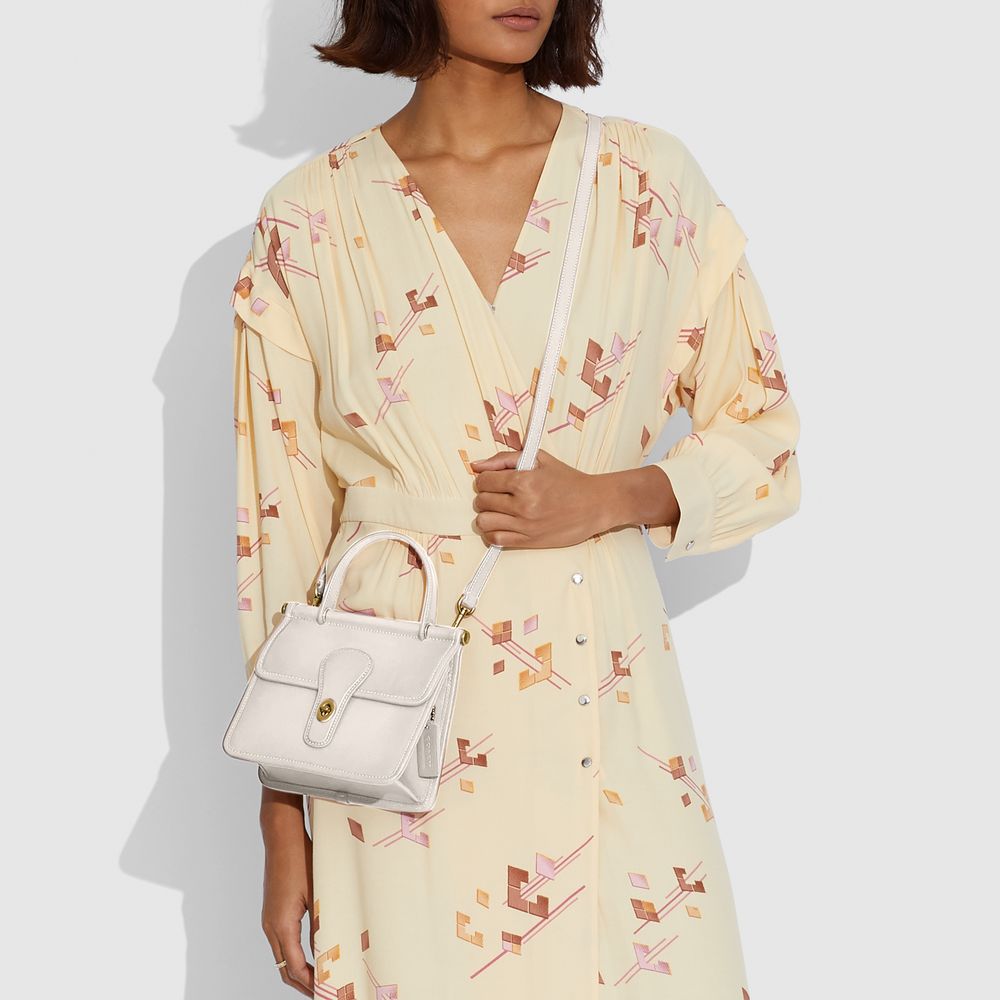 Bolsa Willis Top Handle 18 Coach Off White - coach