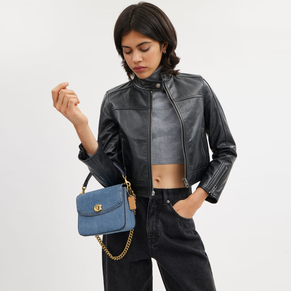 Bolsa Cassie Crossbody 19 Denim Coach - coach
