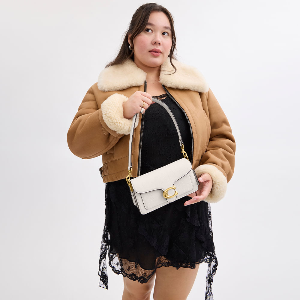 Bolsa Tabby Shoulder 20 Coach Off White - coach