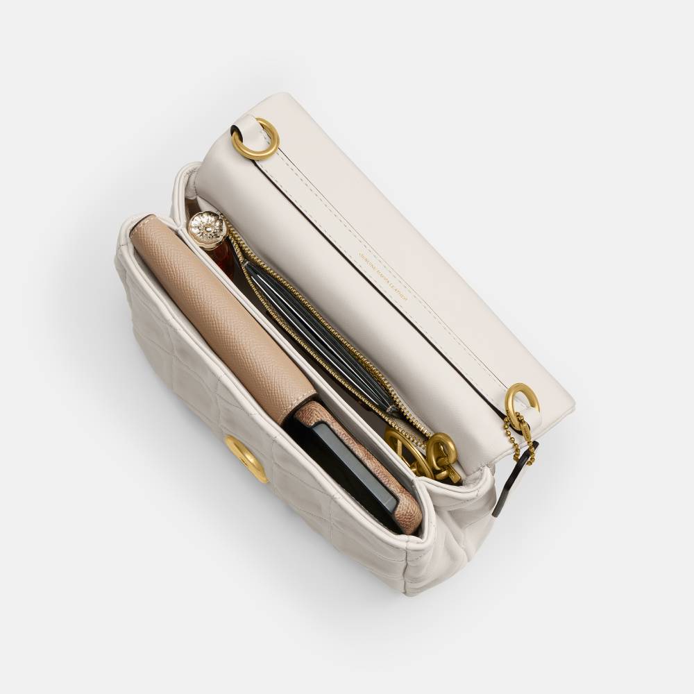 Bolsa Times Square Tabby Shoulder With Quilting Coach Off White - coach