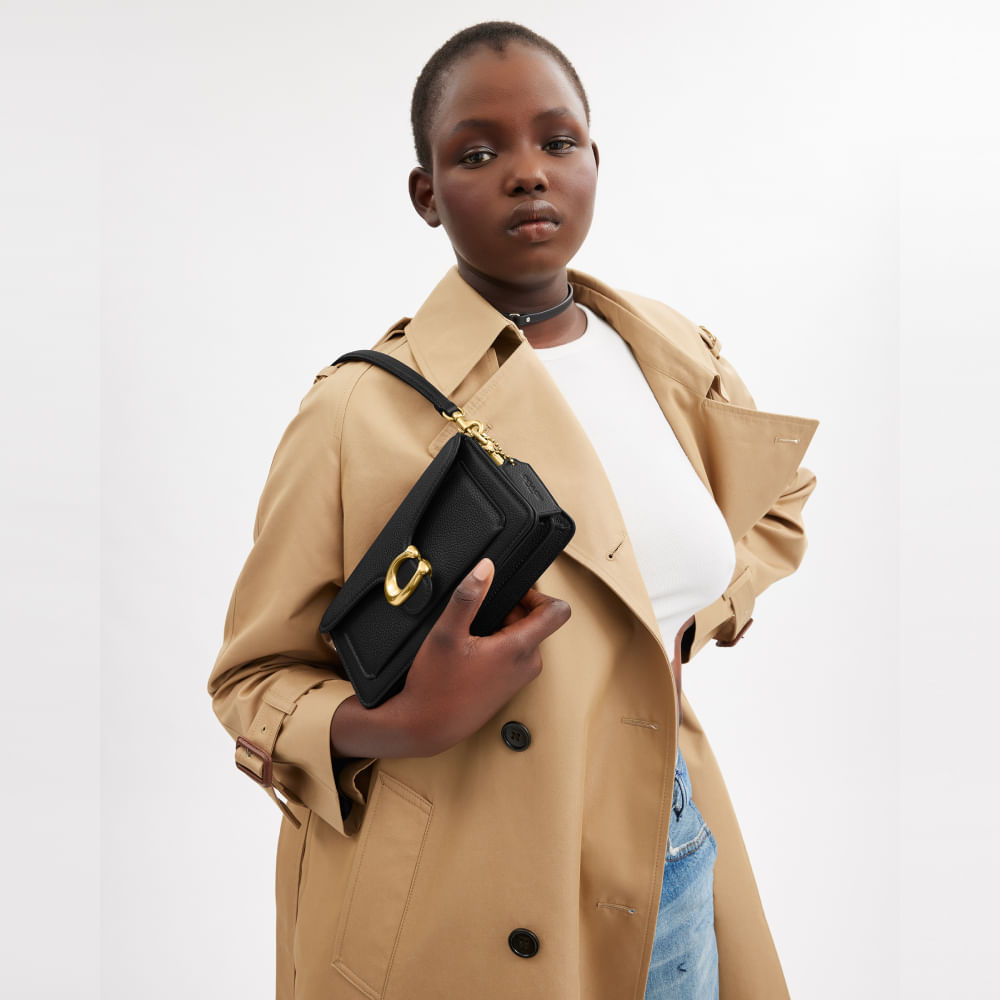 Bolsa Tabby Shoulder 20 Coach Preto - coach