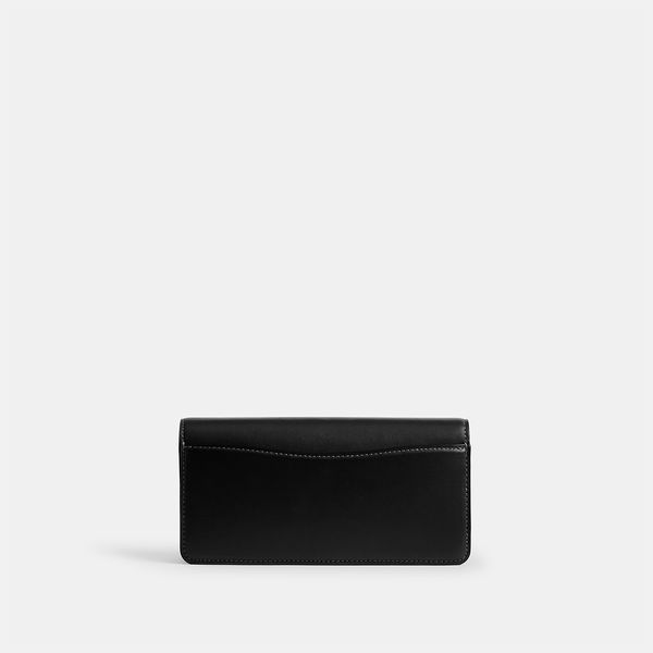 Bolsa Evie Long Wallet with Chain Coach Preto - coach