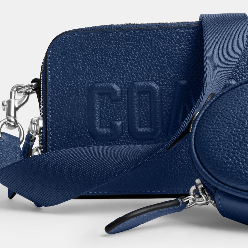 Bolsa Charter Slim Crossbody Coach Graphic Coach Azul - coach