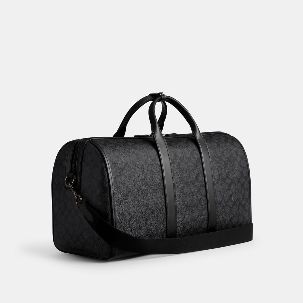 Sacola de Viagem Gotham Duffle 45 Signature Coach Preto - coach
