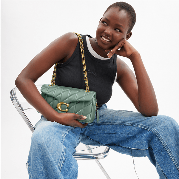 Bolsa Tabby Shoulder 26 With Quilting Verde - coach