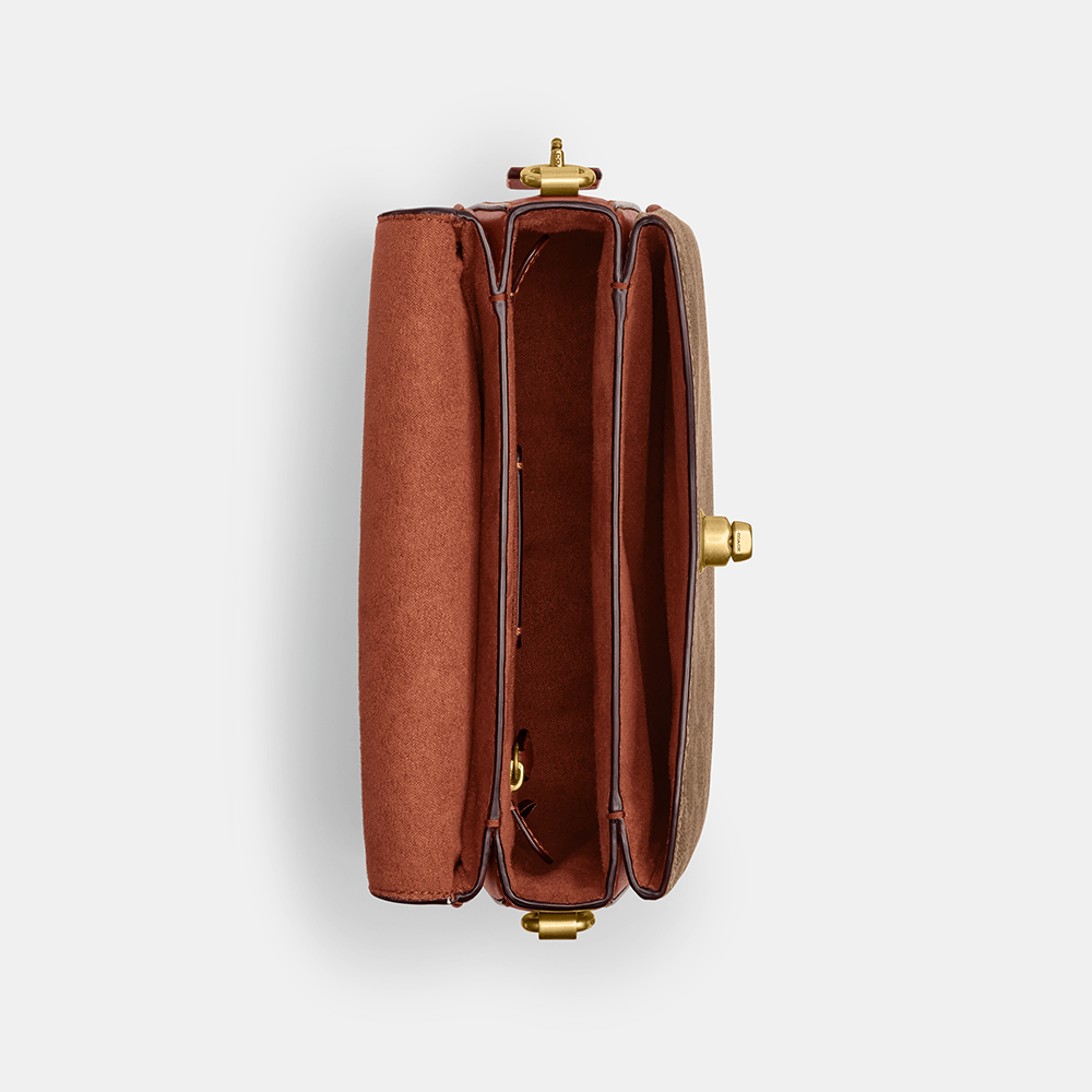 Bolsa Cassie Crossbody 19 Signature Coach Marrom - coach