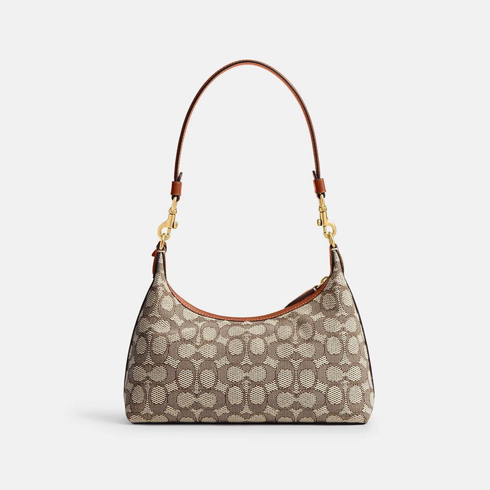 Bolsa Juliet Shoulder 25 Jacquard Coach Marrom - coach