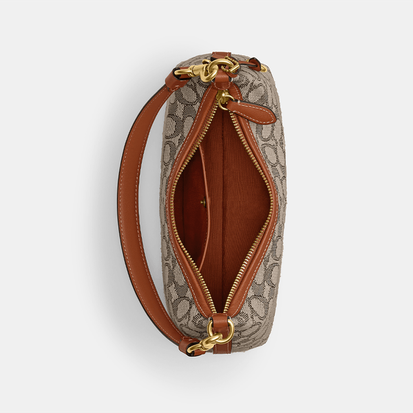 Bolsa Juliet Shoulder 25 Jacquard Coach Marrom - coach