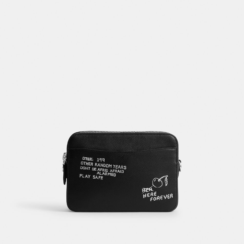 Bolsa Charter Crossbody 24 With Sketch Print Coach Preto - coach