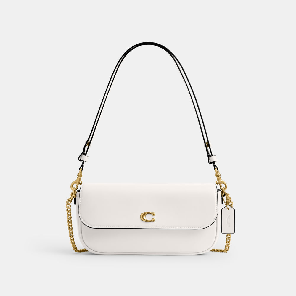 Bolsa Brook Flap Chain Coach Off White - coach