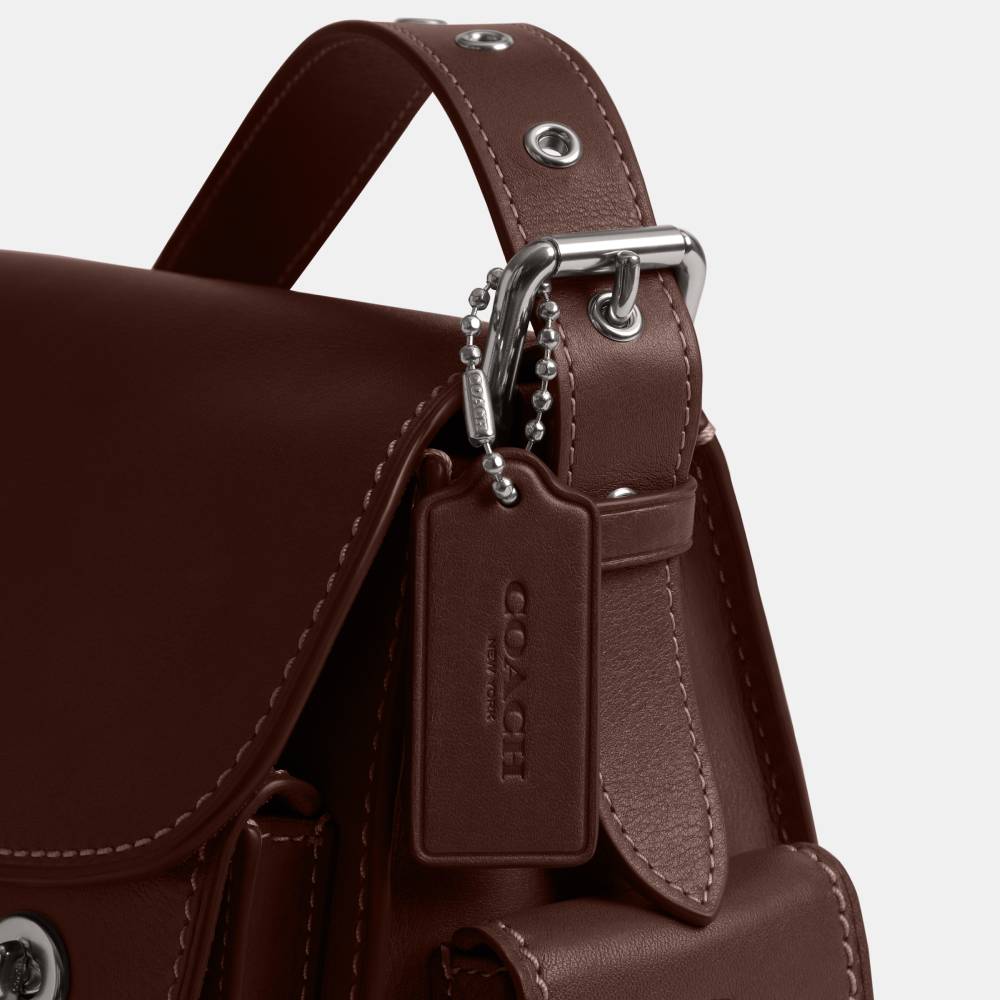 Bolsa Cargo Turnlock Soft Tabby Coach Marrom - coach