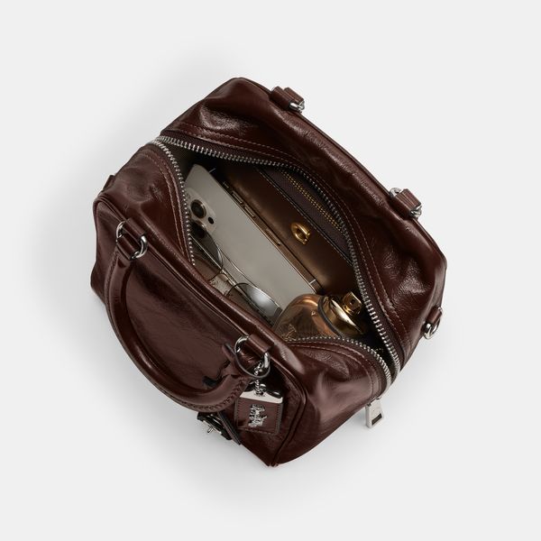 Bolsa Cube Rogue 20 Coach Marrom Escuro - coach