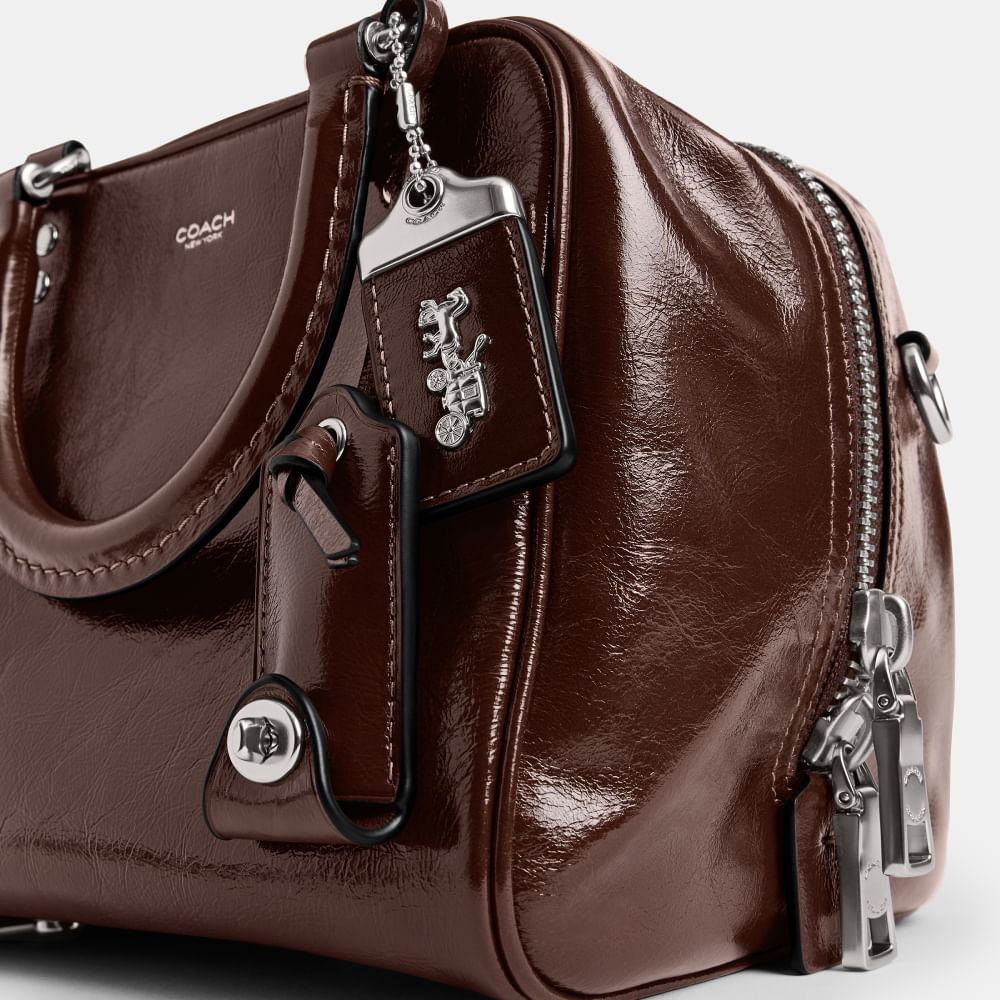 Bolsa Cube Rogue 20 Coach Marrom Escuro - coach